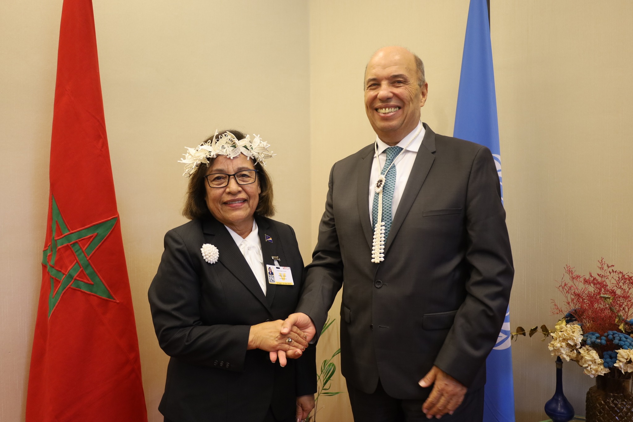 President Heine Meets with HRC President H.E. Ambassador Omar Zniber ...